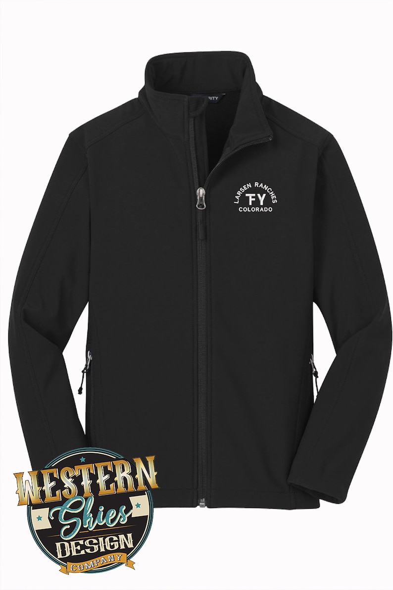 Custom Branded Youth Softshell Jacket-livestock Brand-farm and - Etsy