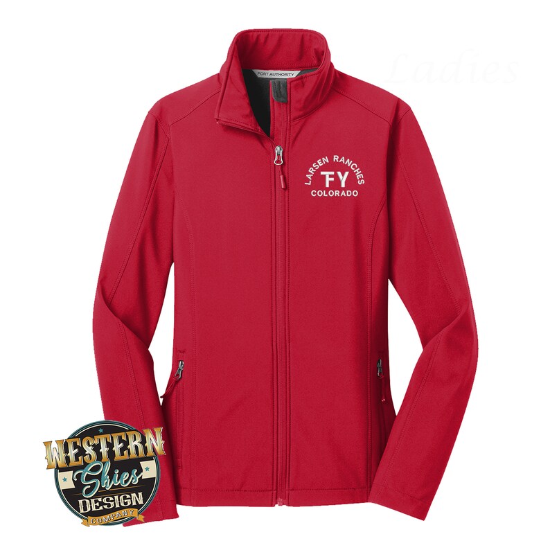 Ladies Softshell Jacket custom Branded Livestock Brand-farm - Etsy