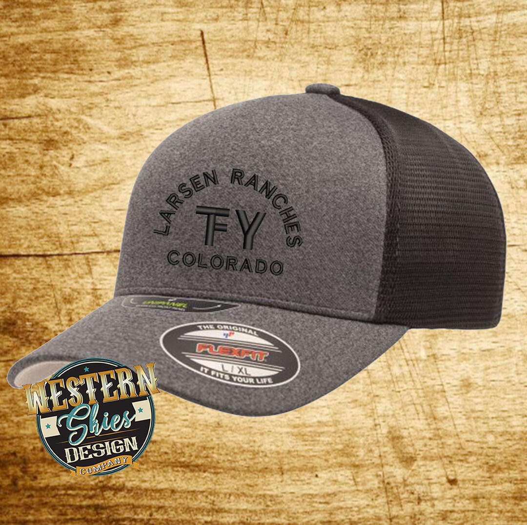 Flex Fit Unipanel Custom Embroidered Farm and Ranch Personalized Men's ...