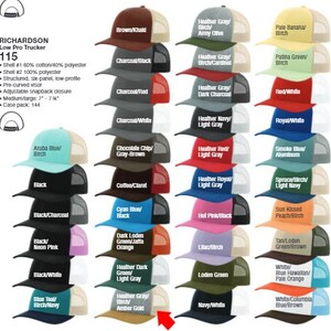 Richardson 115 Low Pro Custom Embroidered Hat snapback - Etsy