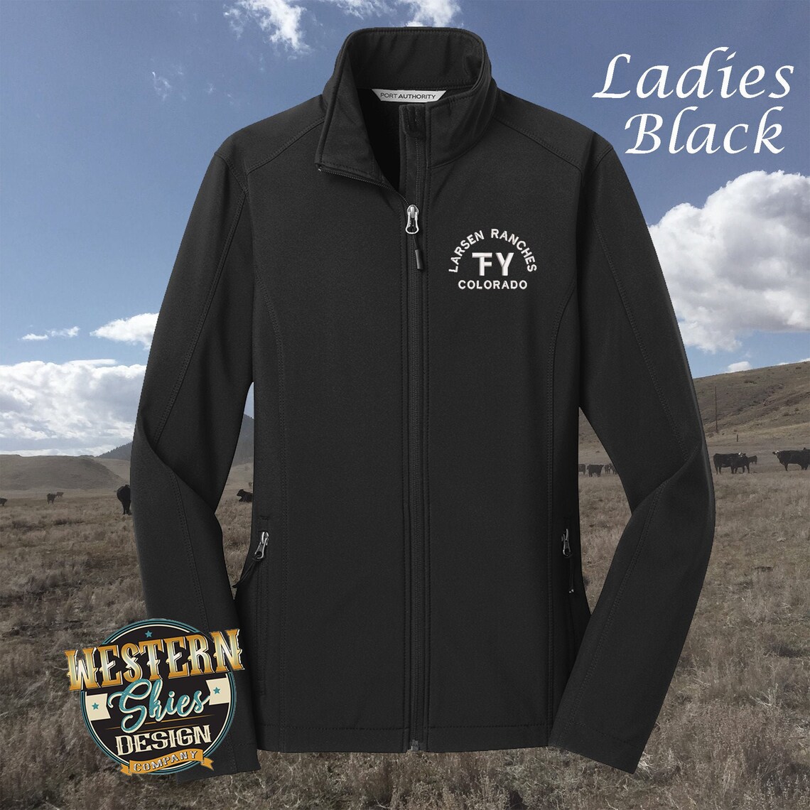 Ladies Softshell Jacket Custom Branded Livestock Brand-Farm | Etsy