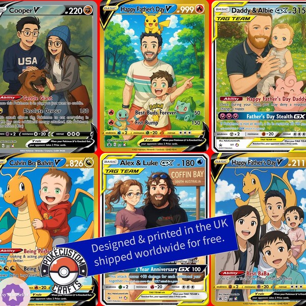 Custom.pokemon Cards - Etsy