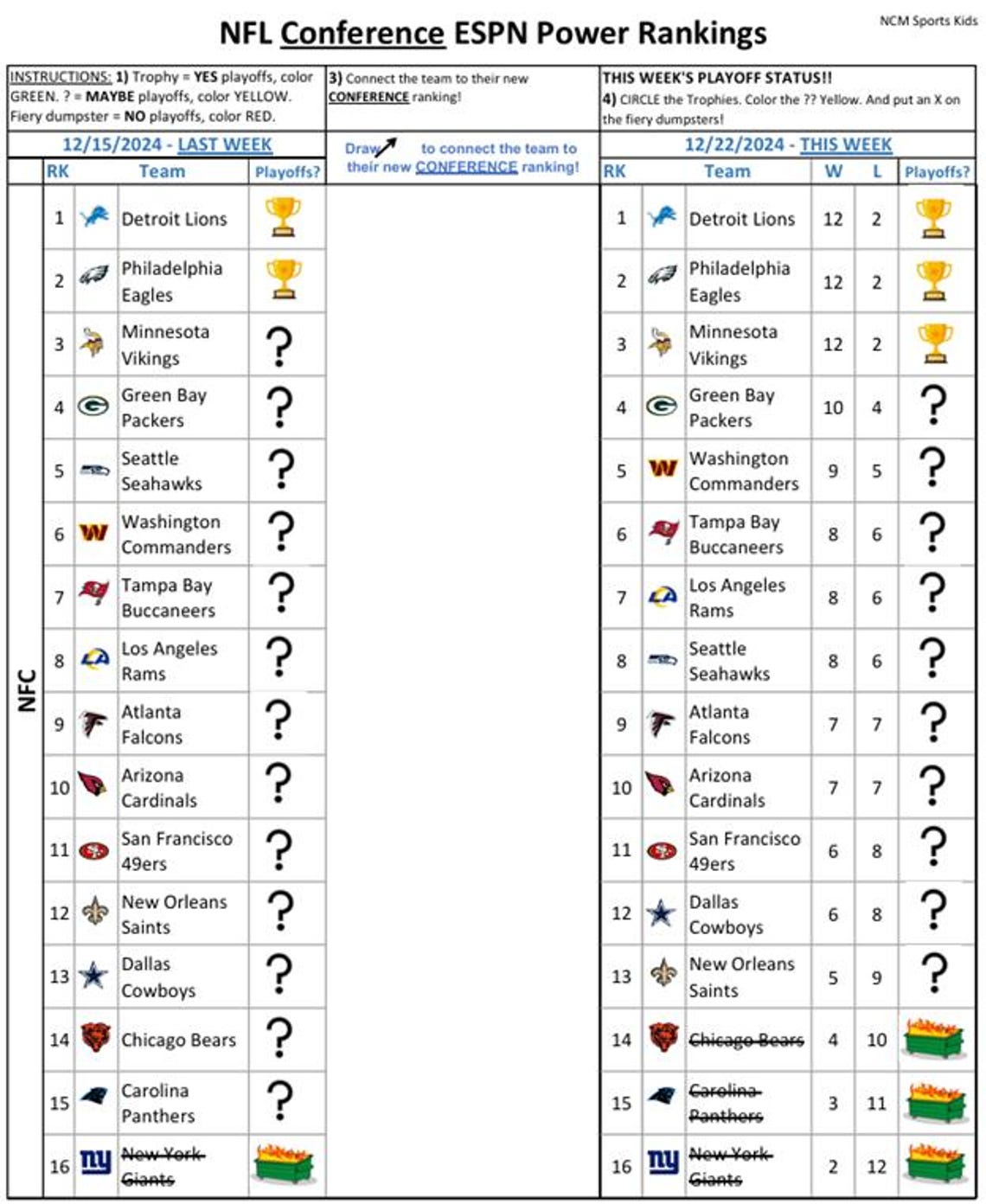 NFL Activity Sheets for Kids | Gameday Printable Activities ...