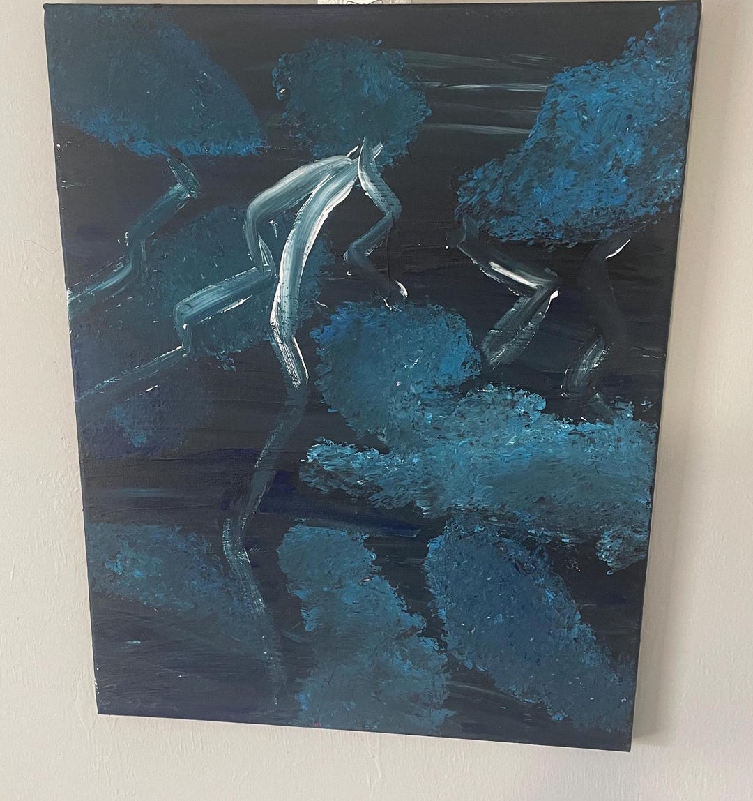Lightning Strike Painting - Etsy