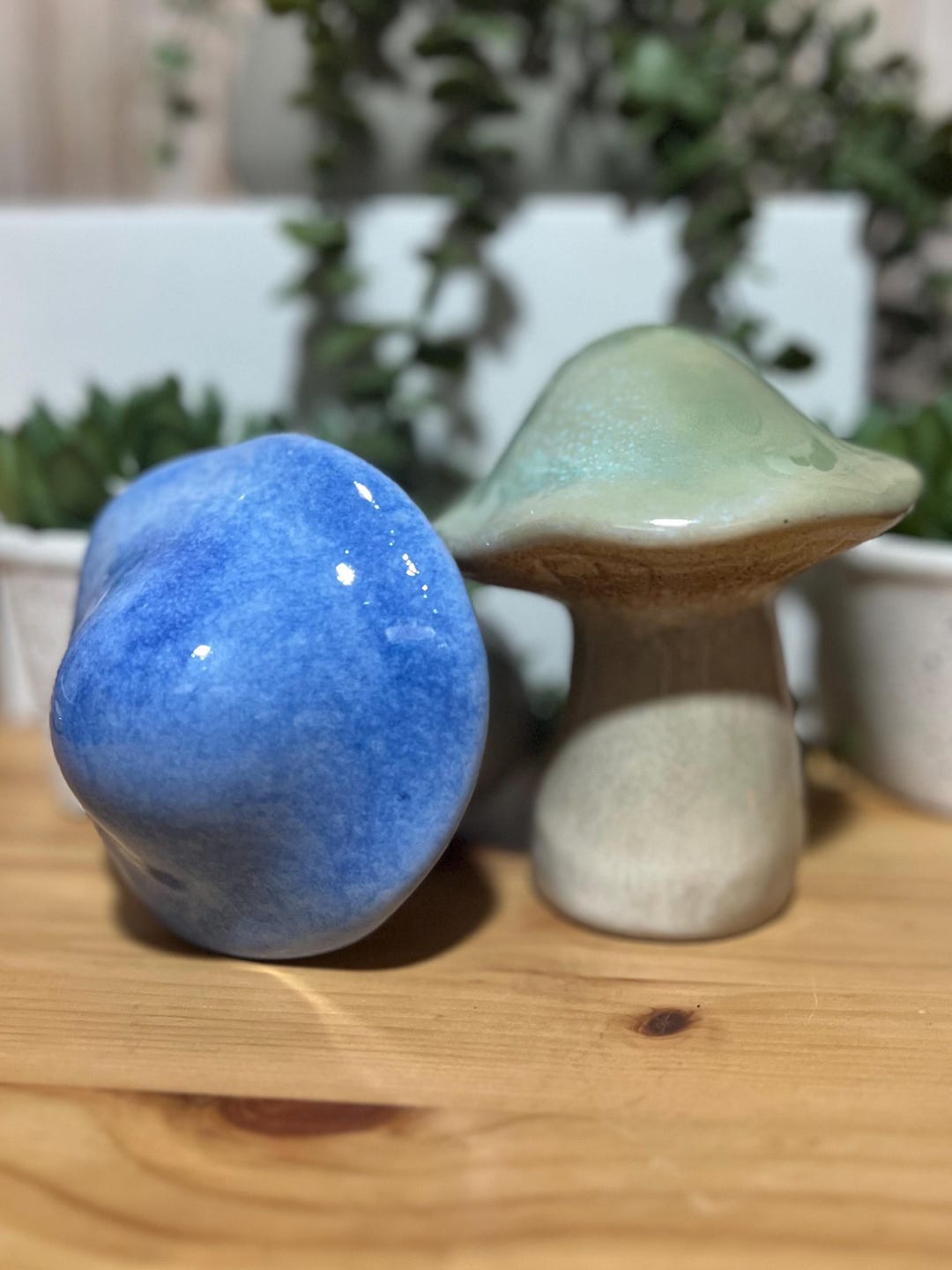 Medium Toadstool Ceramic Glazed Indoor or Outdoor Plant Decoration - Etsy