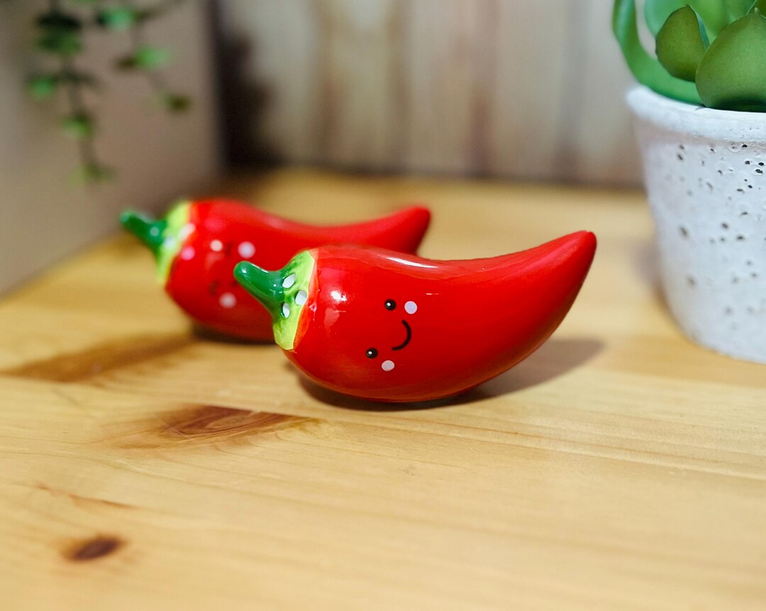 Chilli Salt & Pepper Shakers - Etsy