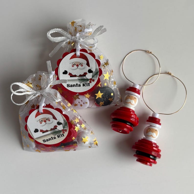 Button Santa Ornament Kit - Etsy