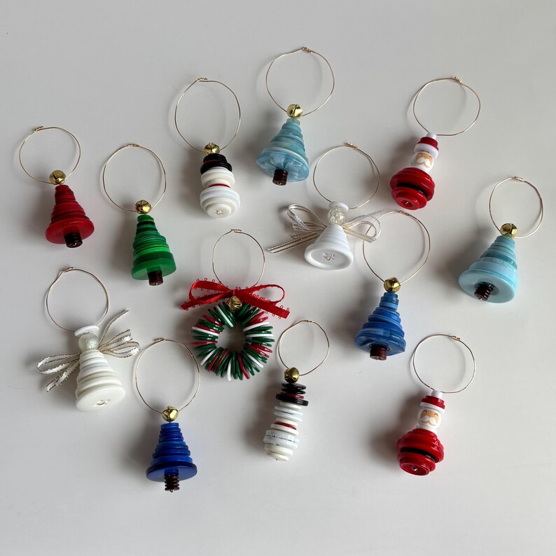 Green Button Tree Ornament Kit - Etsy