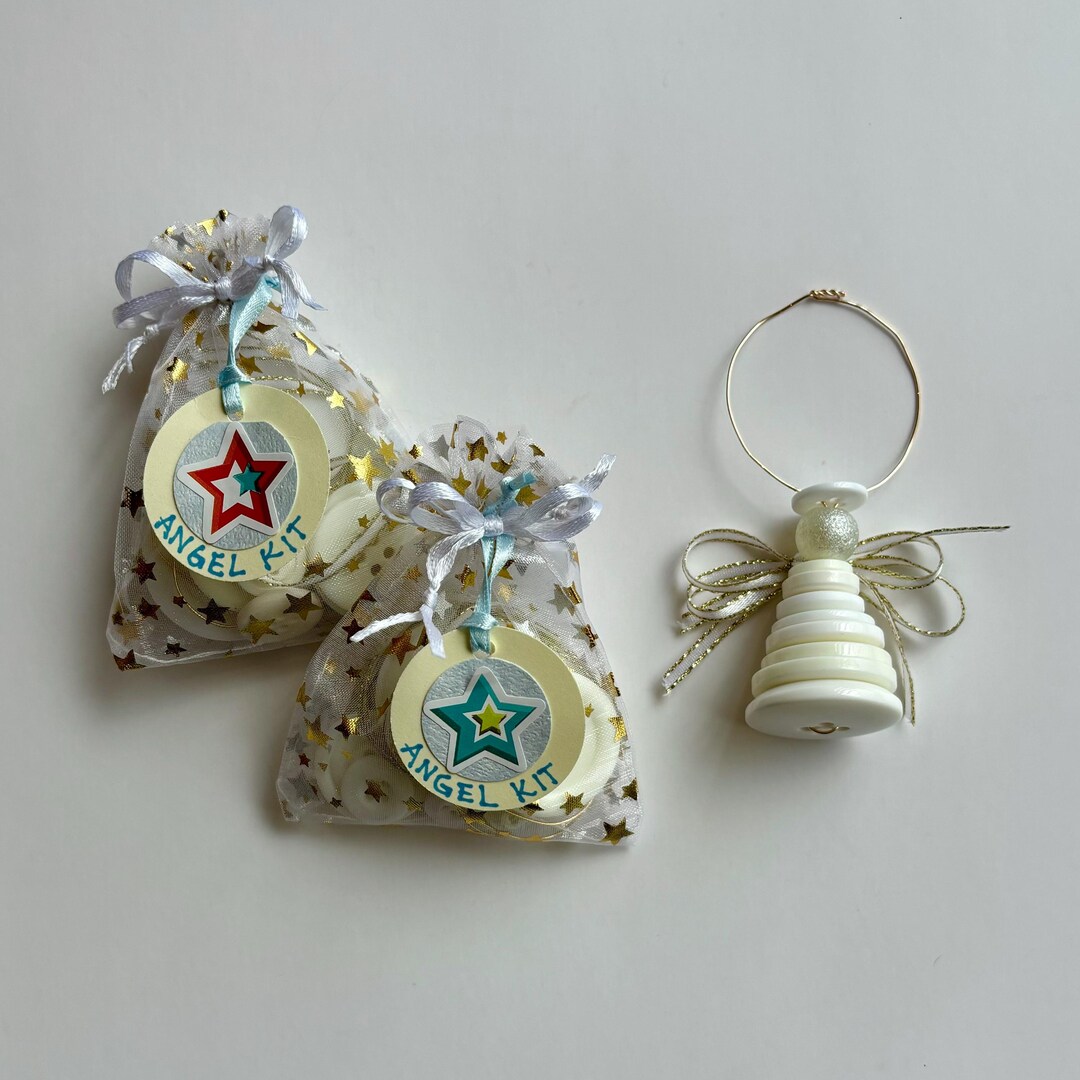 Button Angel Ornament Kit - Etsy