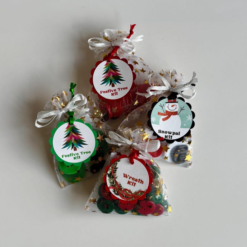 Green Button Tree Ornament Kit - Etsy
