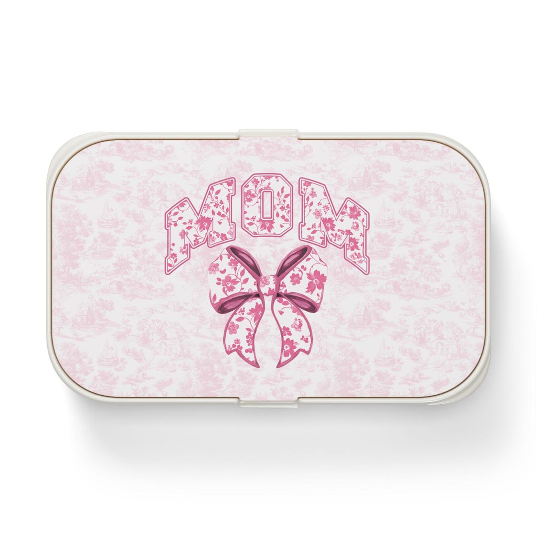 Coquette Mom Bow Lunch Box Eco-friendly Meal Container Mama or Mothers ...
