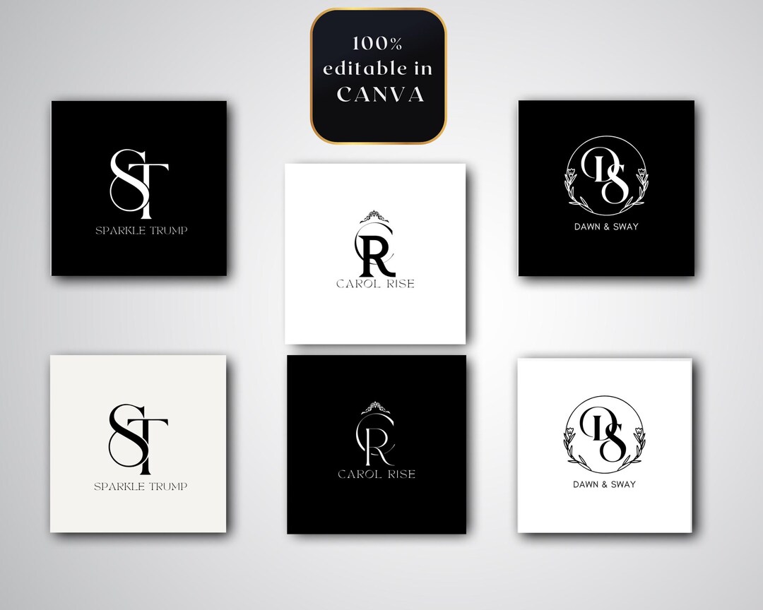 Editable Logo Template: DIY Canva Logo Design (digital Download) - Etsy