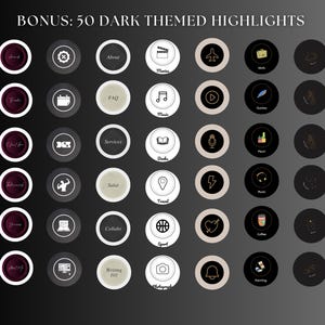 300 Black Instagram Templates: Dark Theme Posts & Stories (canva) - Etsy