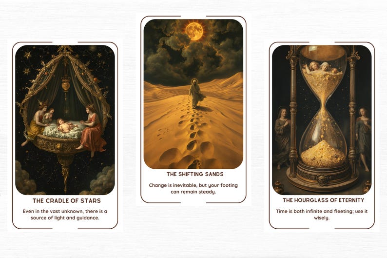 Occult Oracle Card Deck | 78 Mystical Cards for Intuitive Readings ...