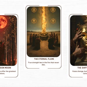 Occult Oracle Card Deck | 78 Mystical Cards for Intuitive Readings ...