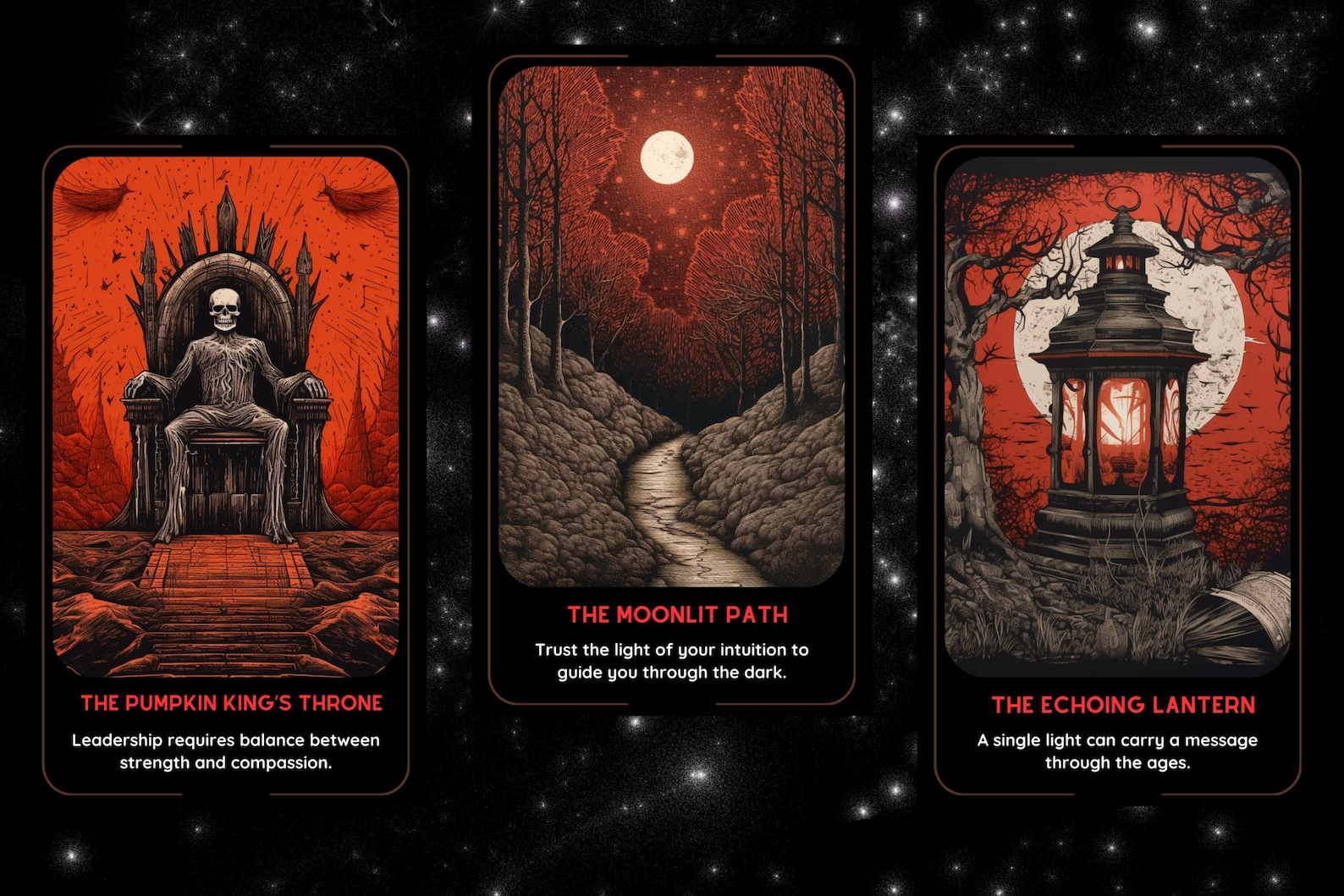 Halloween Oracle Card Deck Mystical Cards for Witchy Divination ...