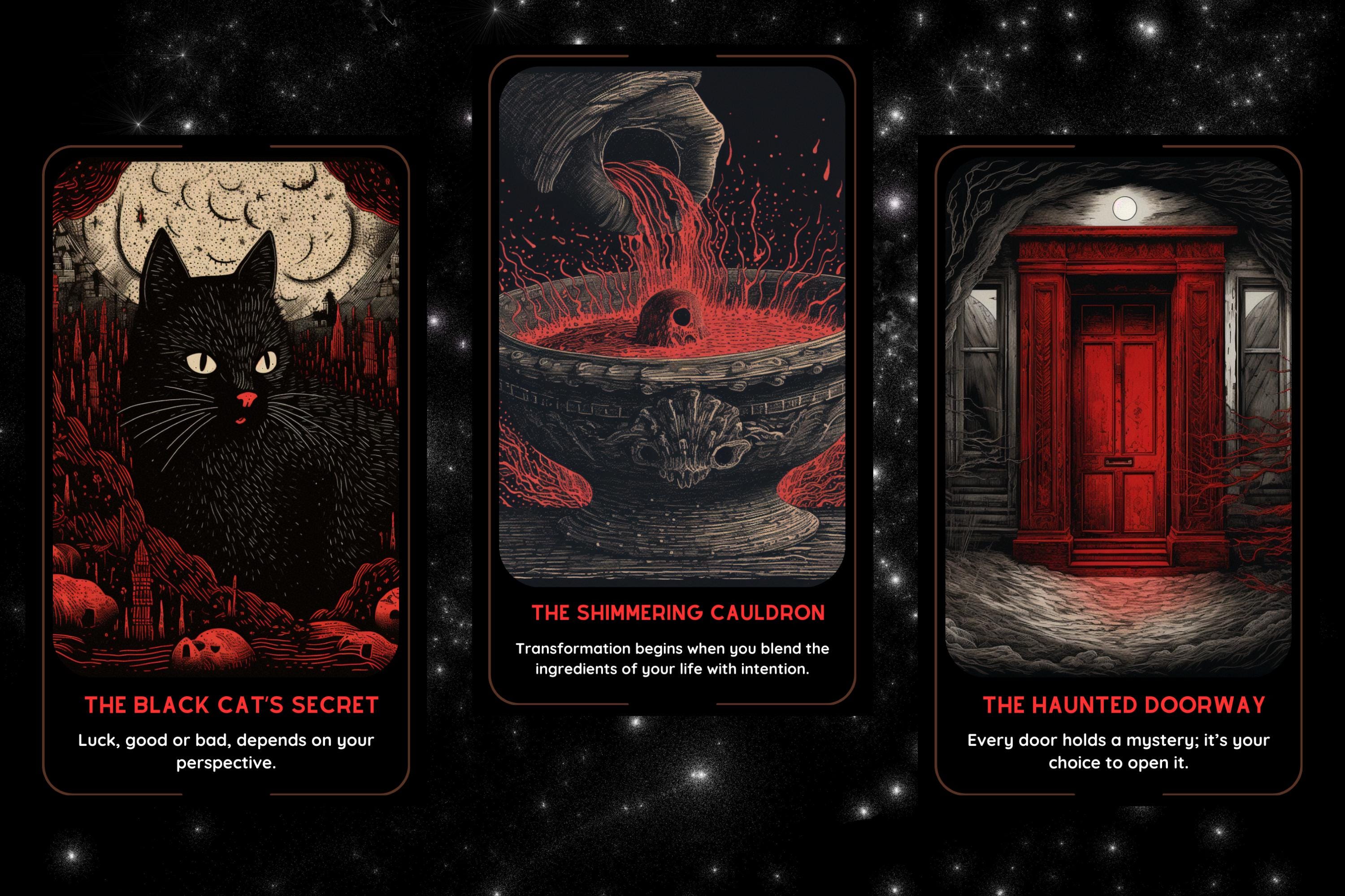 Halloween Oracle Card Deck Mystical Cards for Witchy Divination ...
