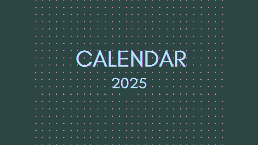 Funky 2025 Calendar - Etsy