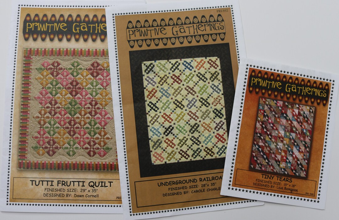 Primitive Gatherings Quilt Patterns Gently Used - Etsy