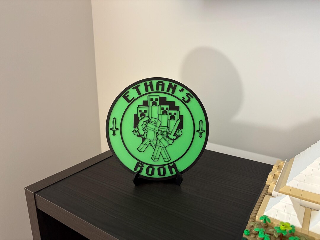 Custom Minecraft Kids Room Sign Kids Room Decor Kids Birthday Gamer ...