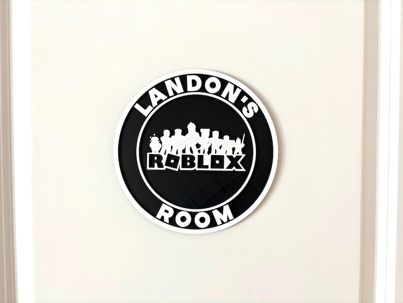 Custom Roblox Name Sign: 3D Printed Birthday Party Decor - Etsy