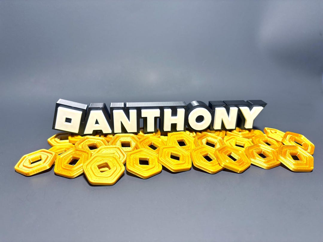 Roblox Custom Name Sign | Gamer Room Decor | Freestanding Name Sign ...