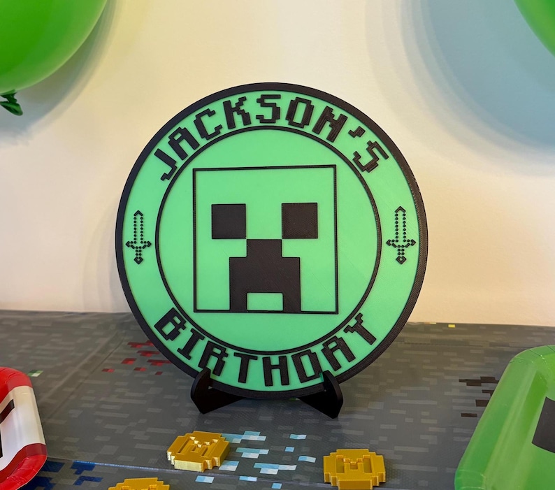 Custom Minecraft Kids Room Sign Kids Room Decor Kids Birthday Gamer ...