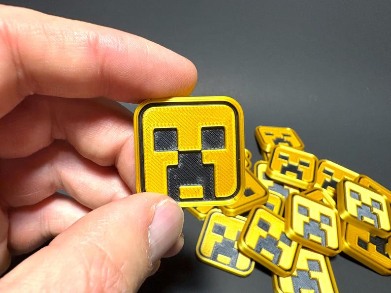 Minecraft-themed Creeper Coins | Gaming Tokens | Party Favors | Cake ...