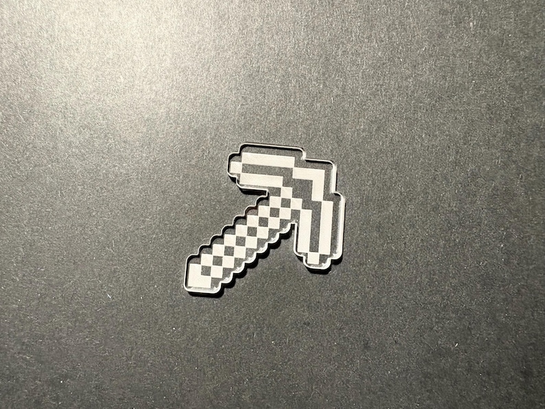 Pixelated Gaming Tools Set | Acrylic Mini Pickaxe Sword Axe | Gamer ...