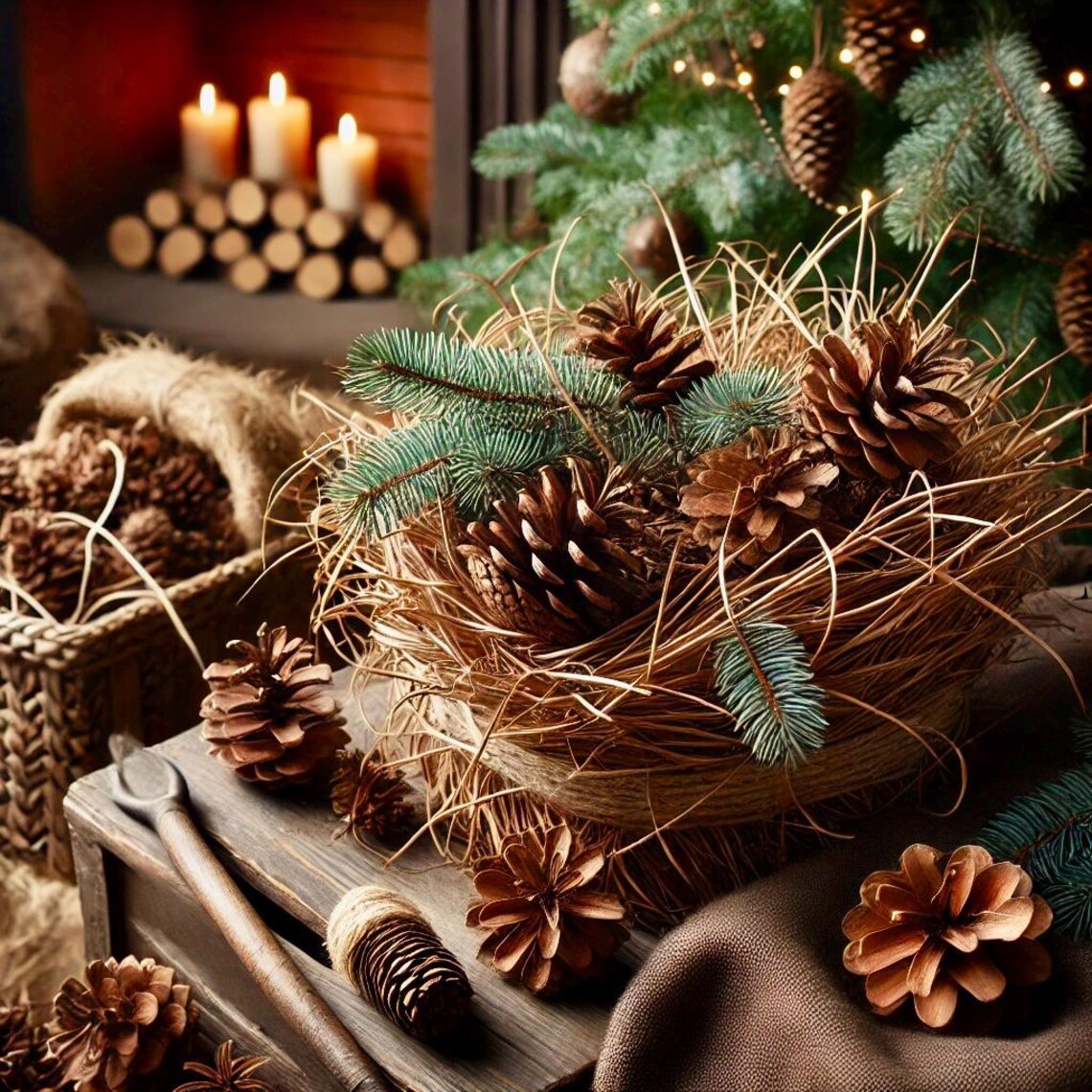 Natural Pine Straw for Home Décor and Crafting – Perfect for Rustic DIY ...