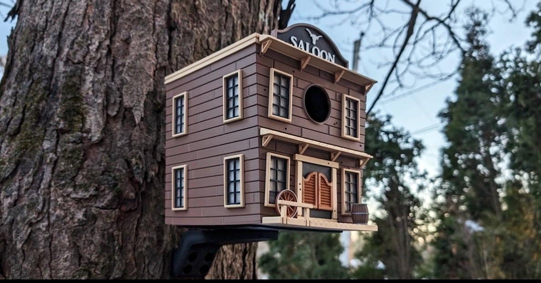 Saloon Birdhouse - Birdhouse - Western Birdhouse - Bird House ...