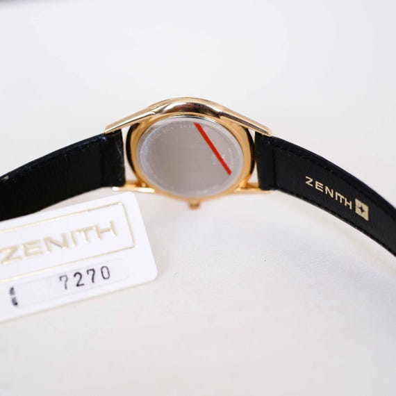 Zenith Silhouette Vintage Gold Watch - Two Hand, Blue… - Gem