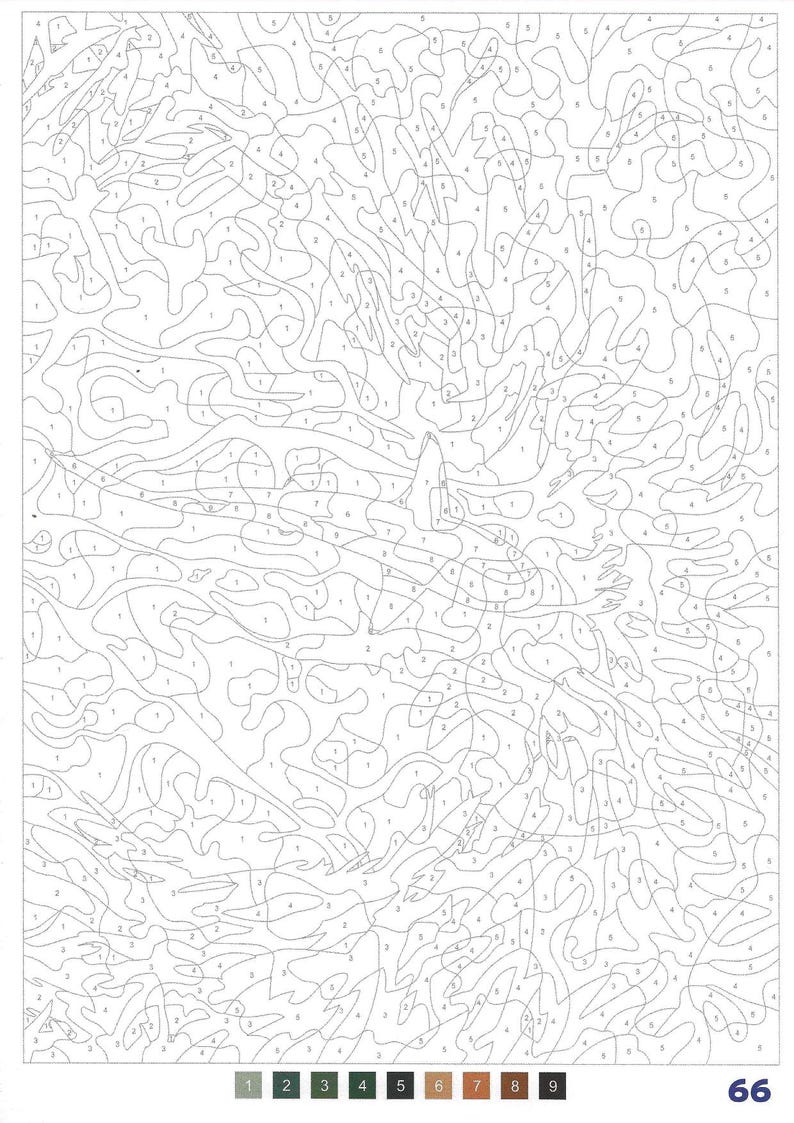 Coloriages Mystères Océans - Color by Numbers Coloring Book - PDF ...