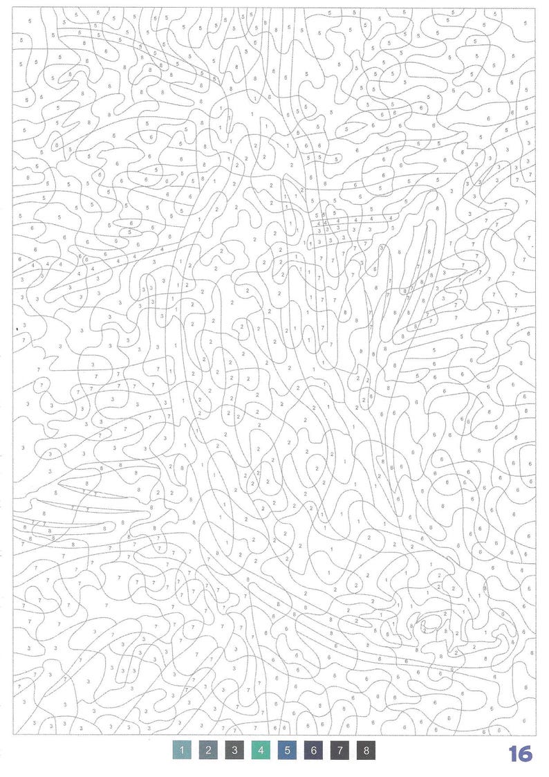 Coloriages Mystères Océans - Color by Numbers Coloring Book - PDF ...