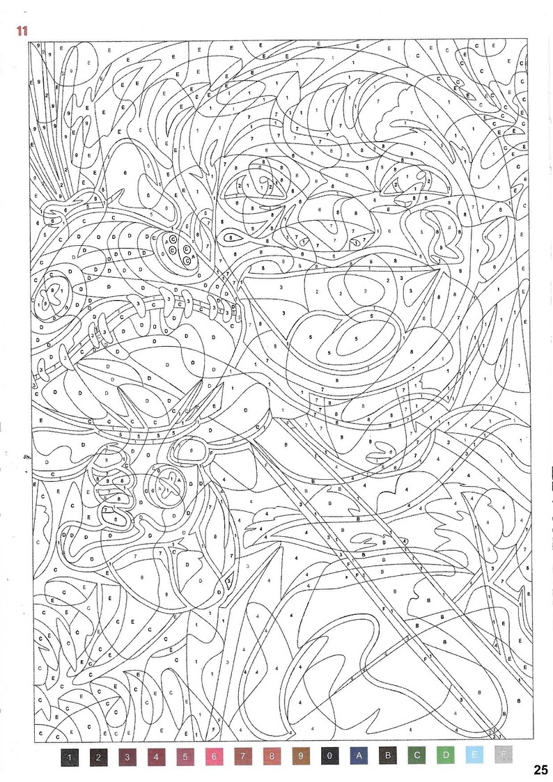 Stich Disney Color by Numbers Coloring Book DIGITAL PDF - Etsy