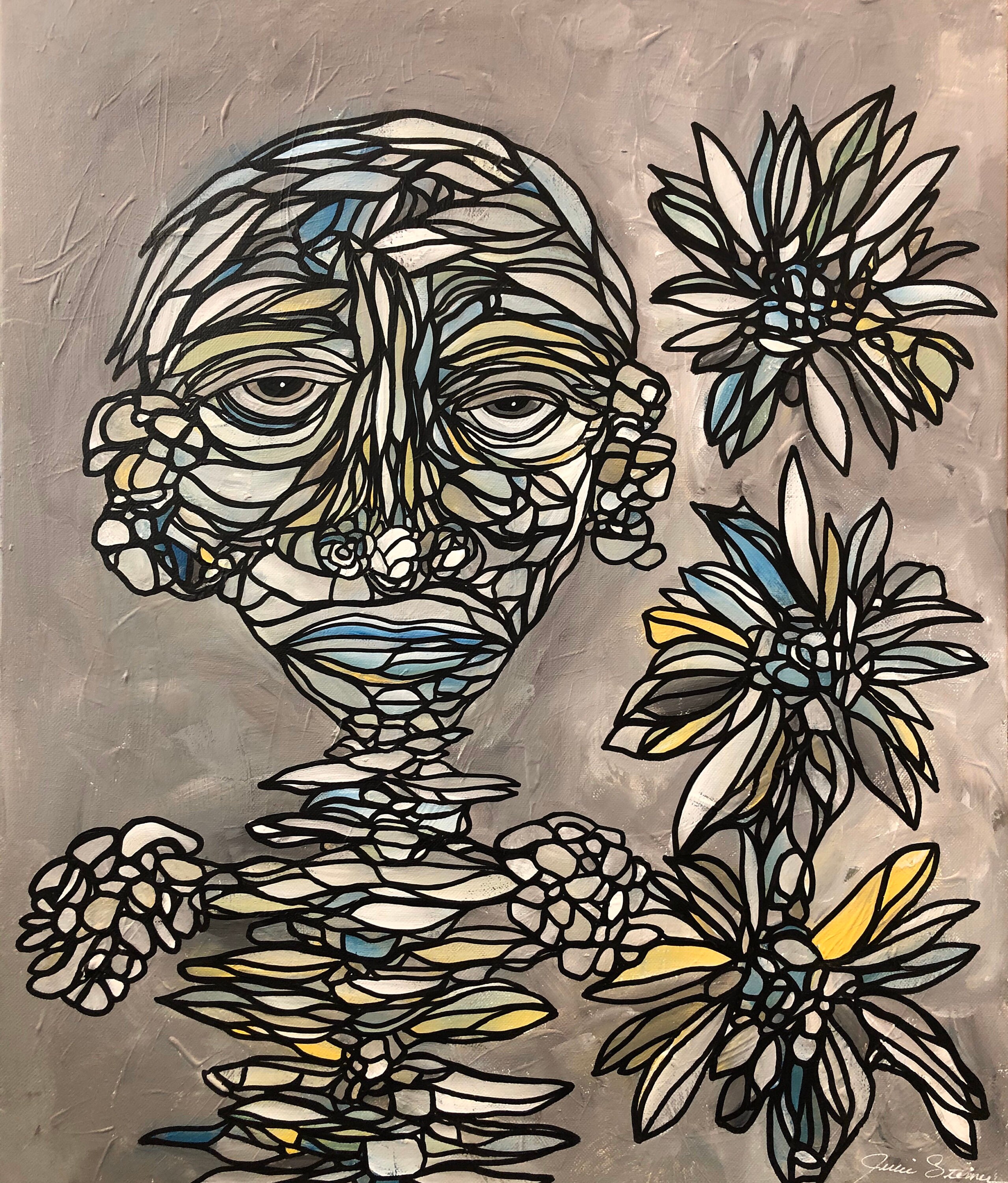 Original Abstract Art Painting by Julie Steiner 20x24 | Etsy