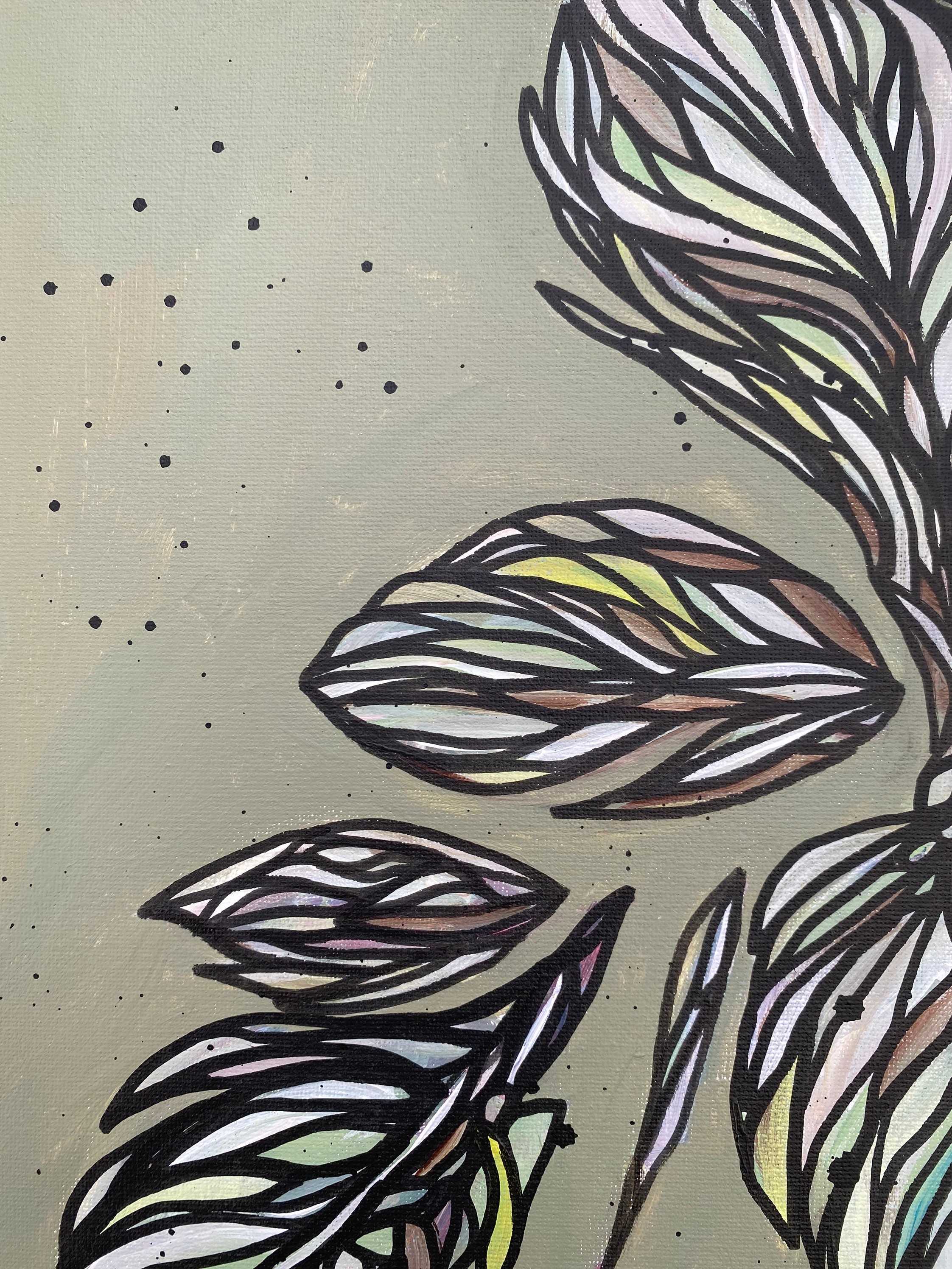 Plant Art Plant Painting Abstract Houseplant Art Botanical - Etsy UK