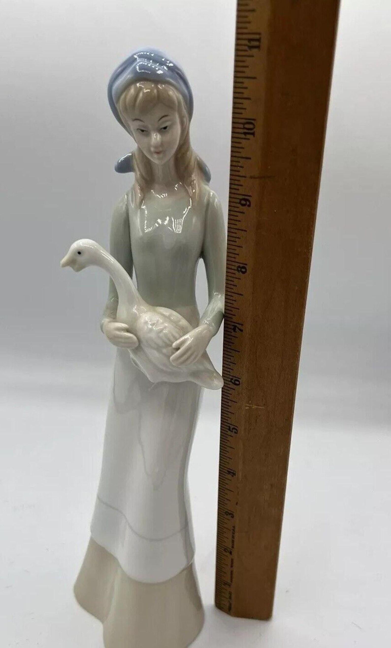 Vintage Simson Lady Holding Geese Goose in a Ceramic Figurine - Etsy