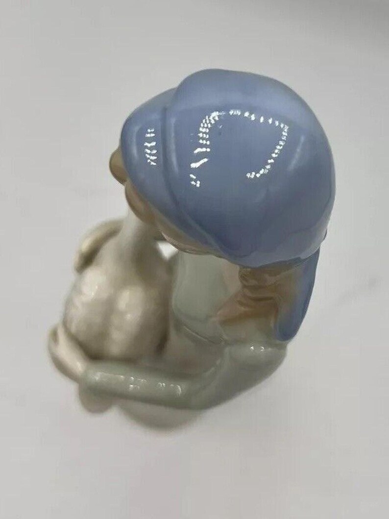 Vintage Simson Lady Holding Geese Goose in a Ceramic Figurine - Etsy