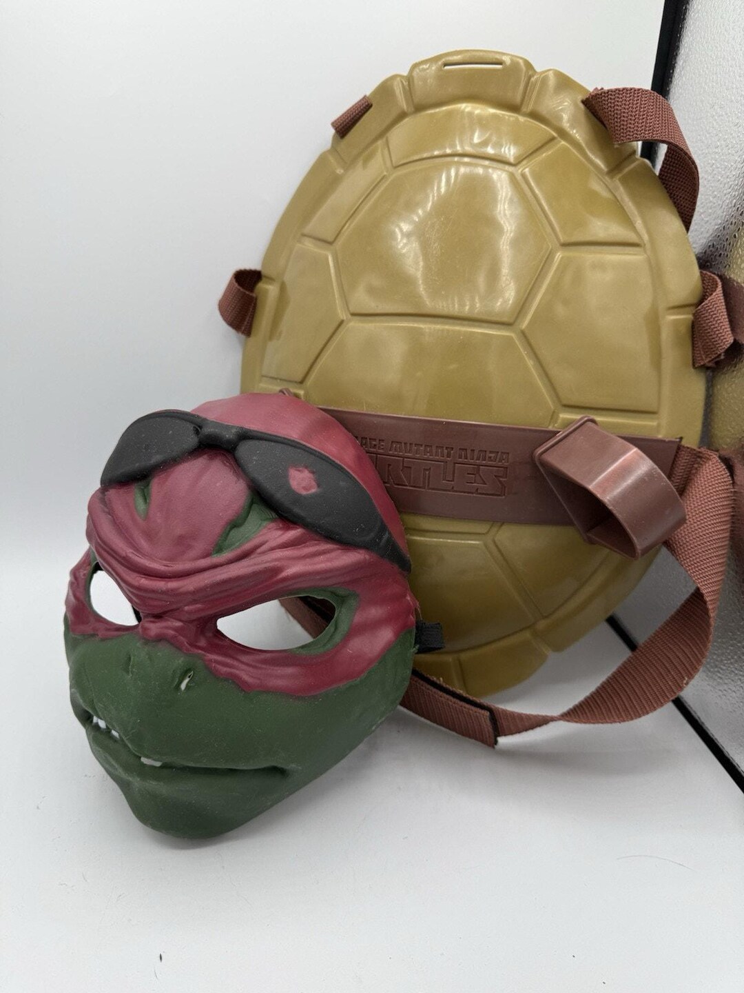 TMNT Red Mask and Shell Teenage Mutant Ninja Turtles Not Original Set ...