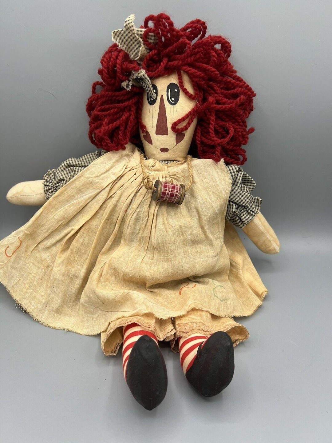 16” American Rag Doll , Raggedy Ann Type - Etsy