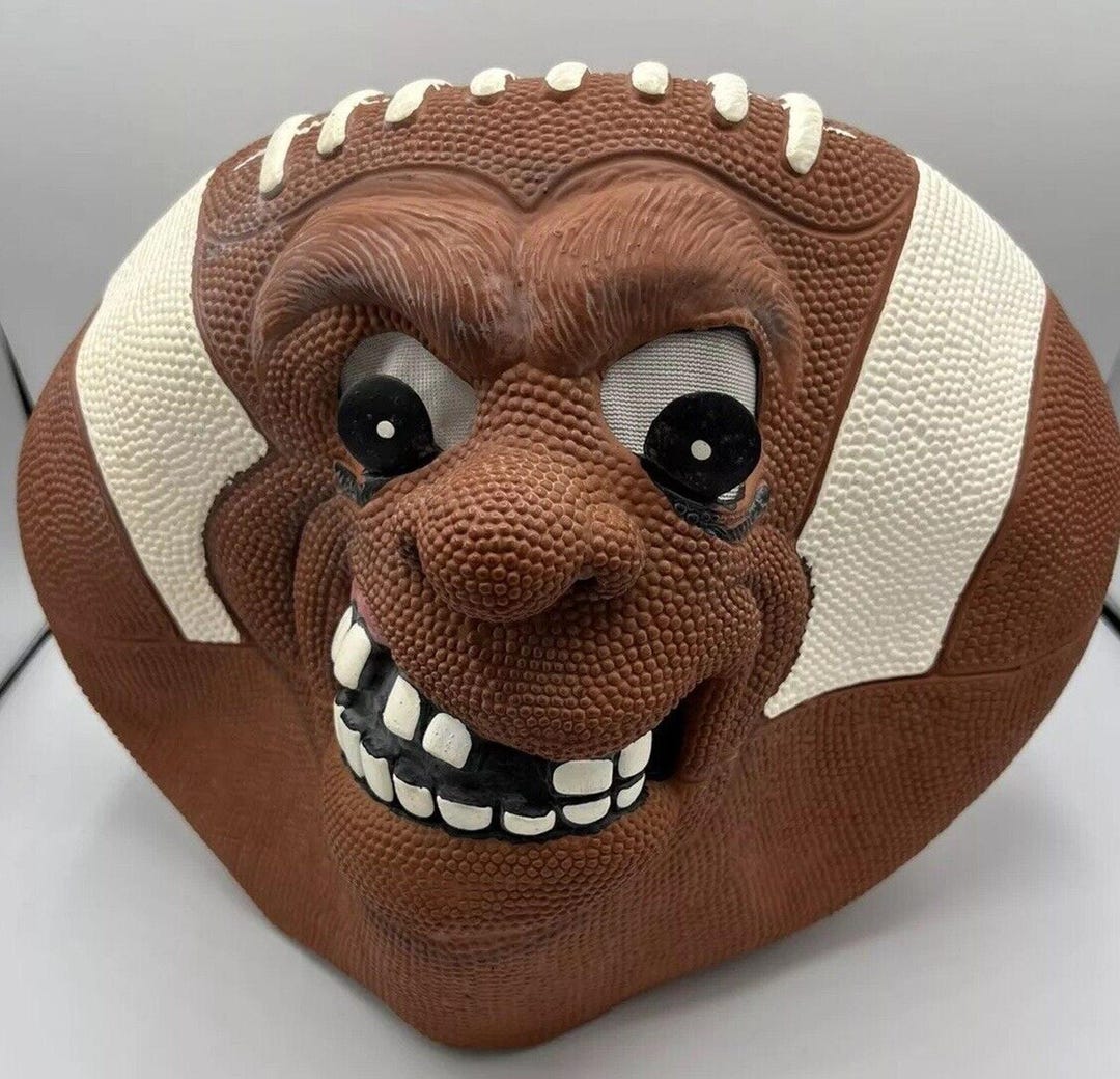 Vintage Easter Unlimited Football Mask Halloween Gameface Adult Sized ...