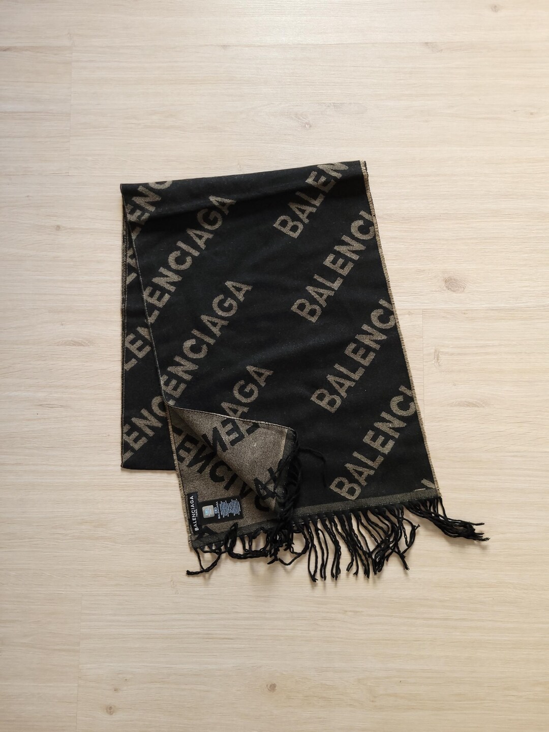 Balenciaga Vintage Authentic Gray Scarf,cotton,perfect Condition Wraps ...