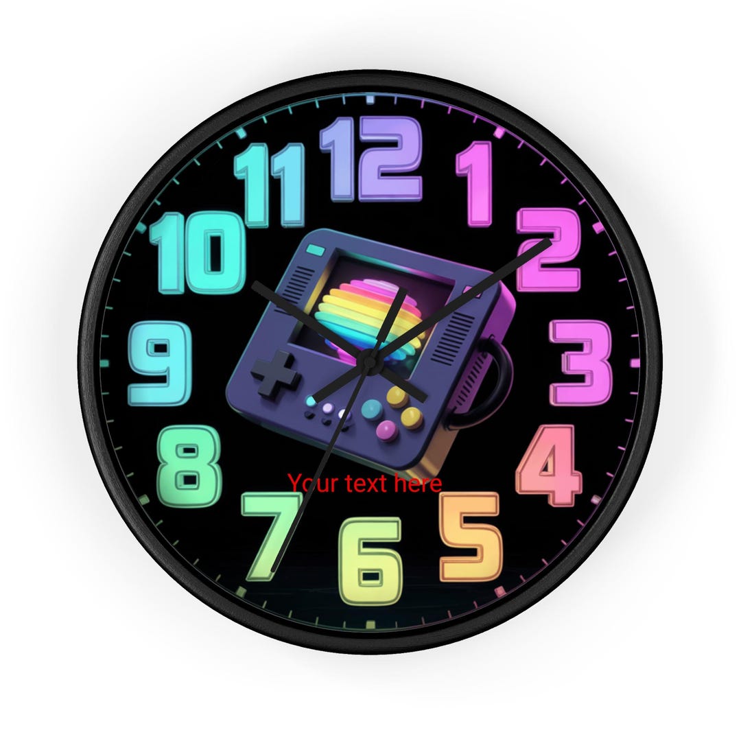 Personalized 3D Gaming Console Wall Clock, Custom Gaming Console Clock ...