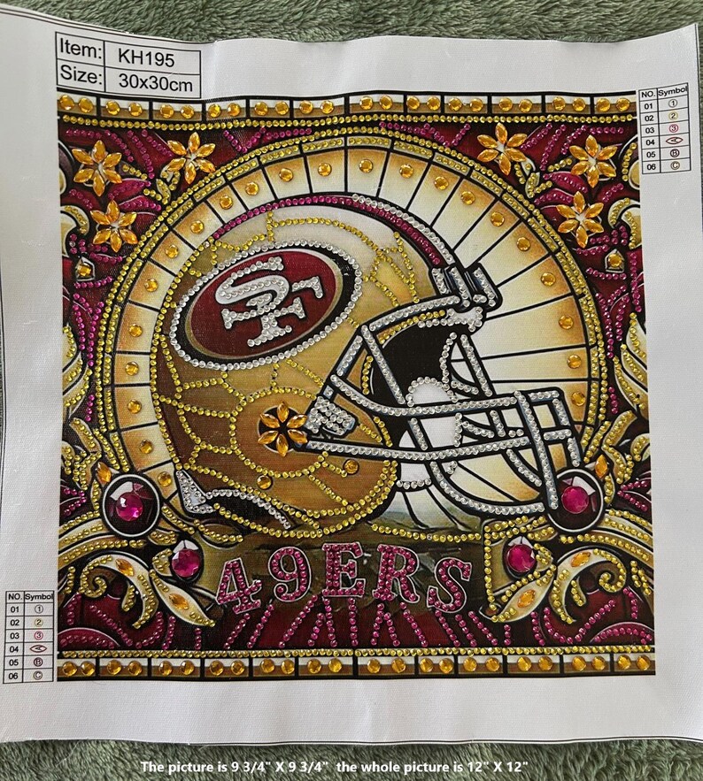 San Francisco 49ers Wall Decor-diamond Painting - Etsy