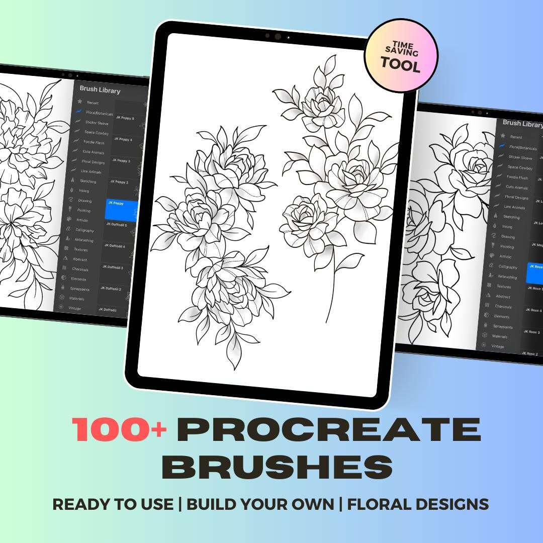 Floral and Botanical Procreate Brushes: Save Time & Build Your Own ...