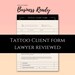 Customizable Tattoo Consent Form - Safeguard Your Business Effortlessly ...