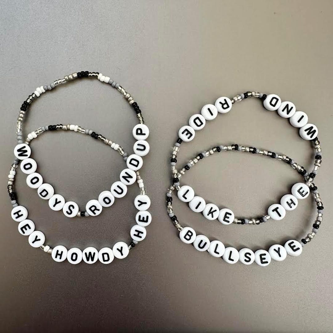 Toy Story Inspired Woody's Roundup Beaded Bracelets - Etsy