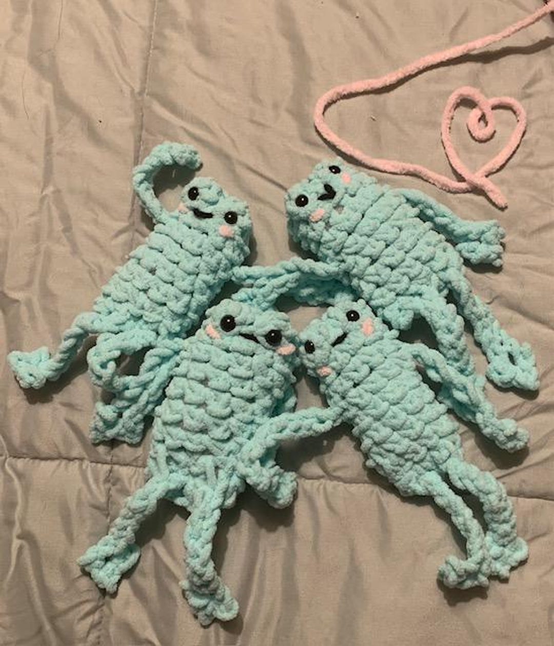 Crochet Leggy Frogs - Plushie - Mini - Etsy