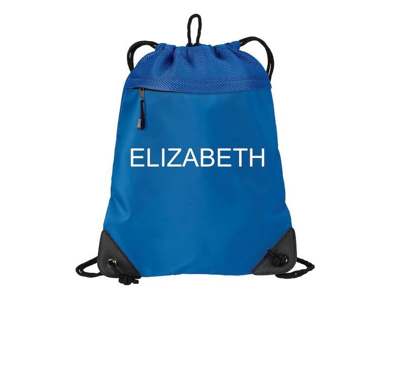 Cinch Pack With Mesh Trim-backpack-beach Bag-string Bag-sports Bag ...